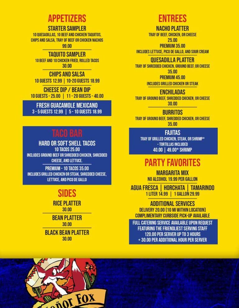 Senor Catering – Authentic Mexican Cuisine